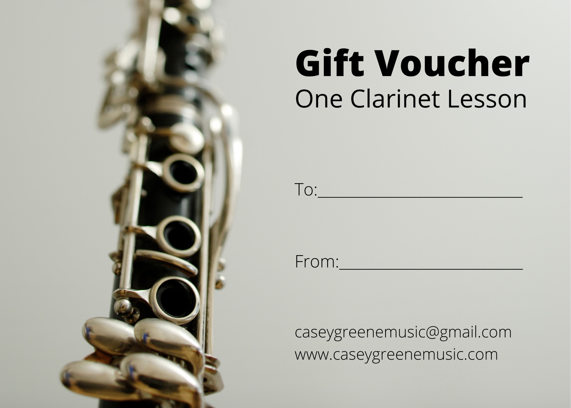 LEARN CLARINET - Casey Greene Music